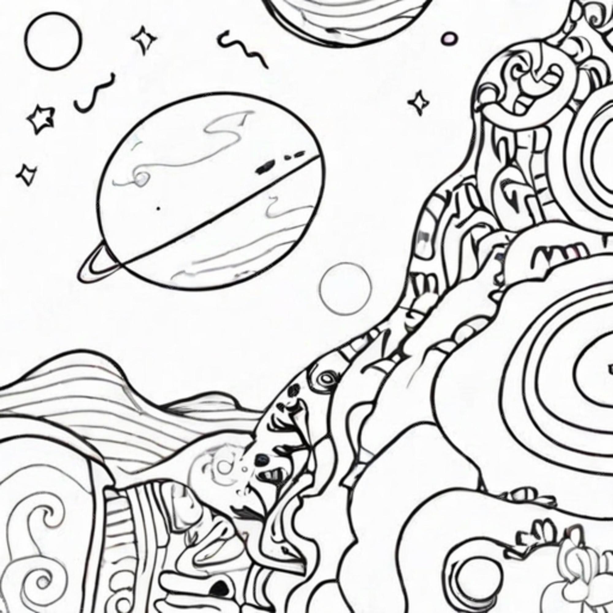 Outer space line art white background | Premium AI-generated image Outer space line art white background | Premium AI-generated image