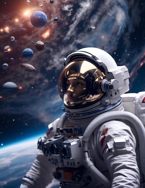 Premium AI Image | outer space with astronauts exploring the cosmos ... Premium AI Image | outer space with astronauts exploring the cosmos ...