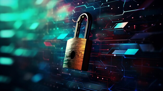 Premium AI Image | Padlock reveal network Generate Ai Premium AI Image | Padlock reveal network Generate Ai