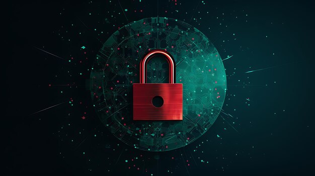 Premium AI Image | Padlock reveal network Generate Ai Premium AI Image | Padlock reveal network Generate Ai