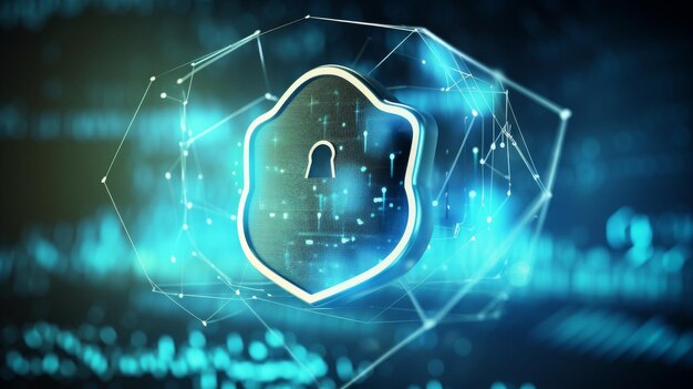 Premium Photo | Padlock Securing Computer Screen Premium Photo | Padlock Securing Computer Screen