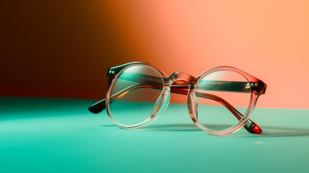 Premium Ai Image A Pair Of Glasses With The Word Glasses On It