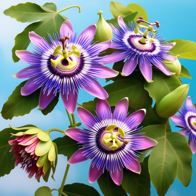 Premium Photo Passiflora Caerulea Flowers