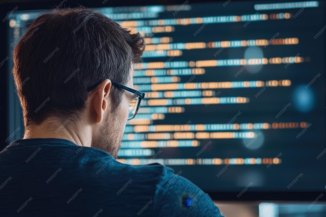 A Passionate Developer Engaged in Complex BackEnd Coding for a Dynamic Web Application Project ...