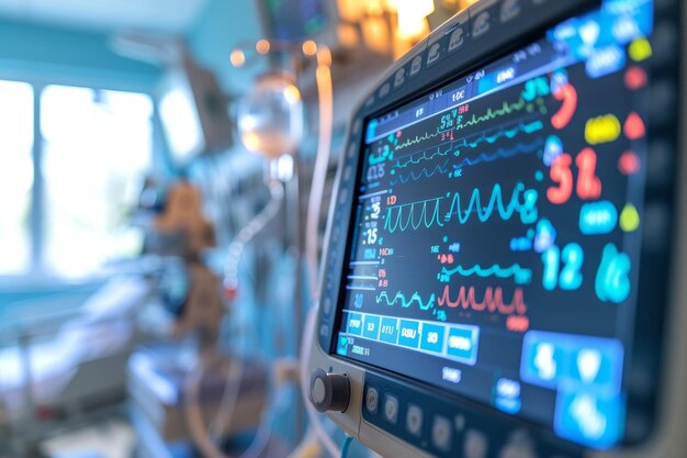 Premium Photo | Patient monitor displaying vital signs Premium Photo | Patient monitor displaying vital signs