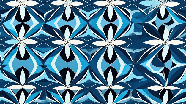 Premium Photo Patterns Created Using A Symmetrical Reflection And Scaling Effect