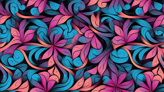 Premium Ai Image Patterns Created Using A Symmetrical Rotation Effect