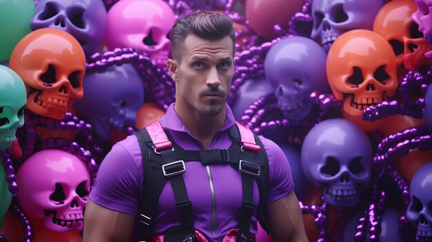 Premium AI Image | people celebrating Halloween in colorful ways Premium AI Image | people celebrating Halloween in colorful ways