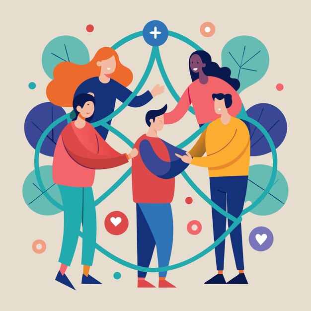People Connecting Through Hugging | Premium AI-generated image People Connecting Through Hugging | Premium AI-generated image