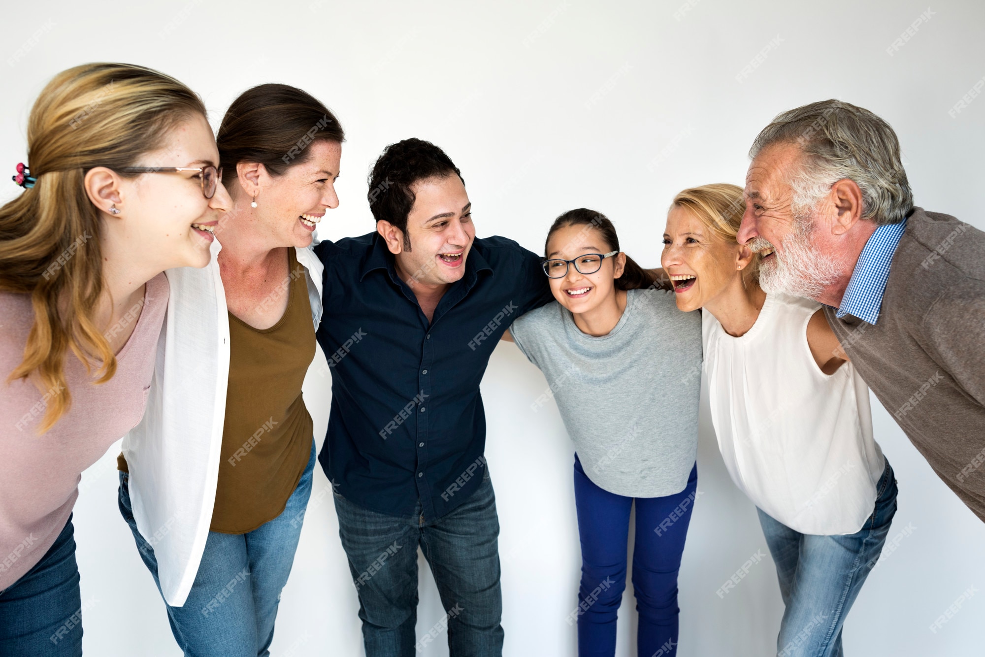 Premium Photo People Of Different Ages And Nationalities Having Fun