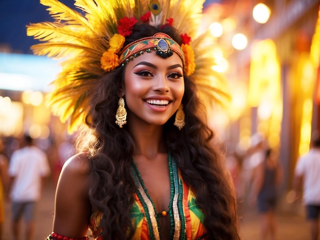 Premium Photo | People having fun and celebrating carnival Premium Photo | People having fun and celebrating carnival
