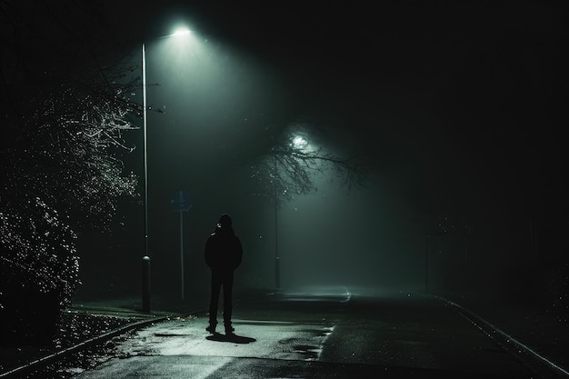 Premium Photo | A person confidently stands alone in the middle of a ... Premium Photo | A person confidently stands alone in the middle of a ...