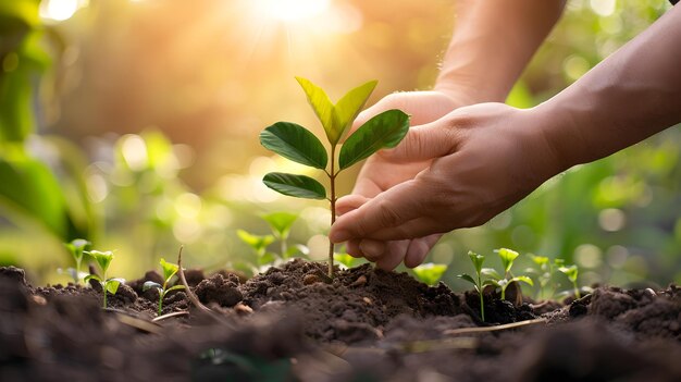 Premium Photo | Person Planting New Tree in Backlit Photography To ... Premium Photo | Person Planting New Tree in Backlit Photography To ...