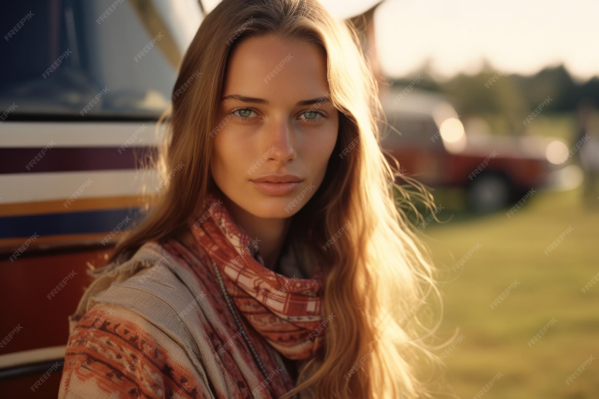 Premium Photo Person Van Camper Trip Concept