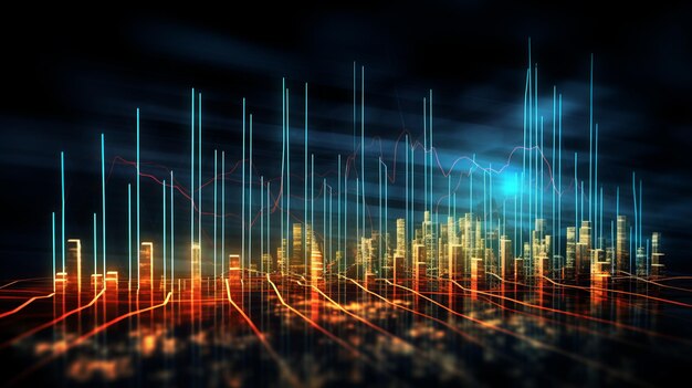 Premium Photo | Perspective view Digital analytics data on a monitor ... Premium Photo | Perspective view Digital analytics data on a monitor ...