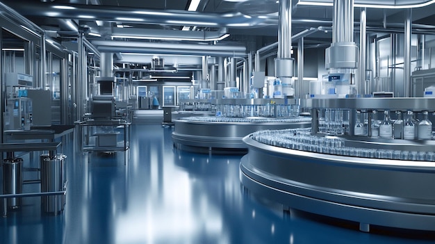 Pharmaceutical manufacturing factory | Premium AI-generated image Pharmaceutical manufacturing factory | Premium AI-generated image