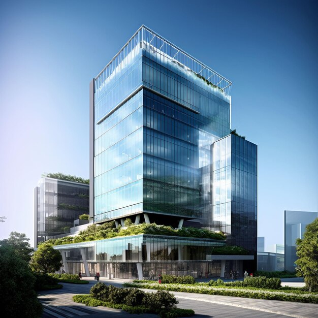 Premium AI Image | Photo modern corporate architecture can be seen in ... Premium AI Image | Photo modern corporate architecture can be seen in ...