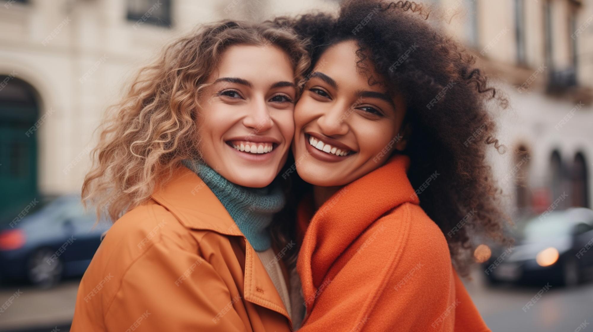 Premium Ai Image Photo Portrait Of Sexy Carefree Women Posing On The Cam