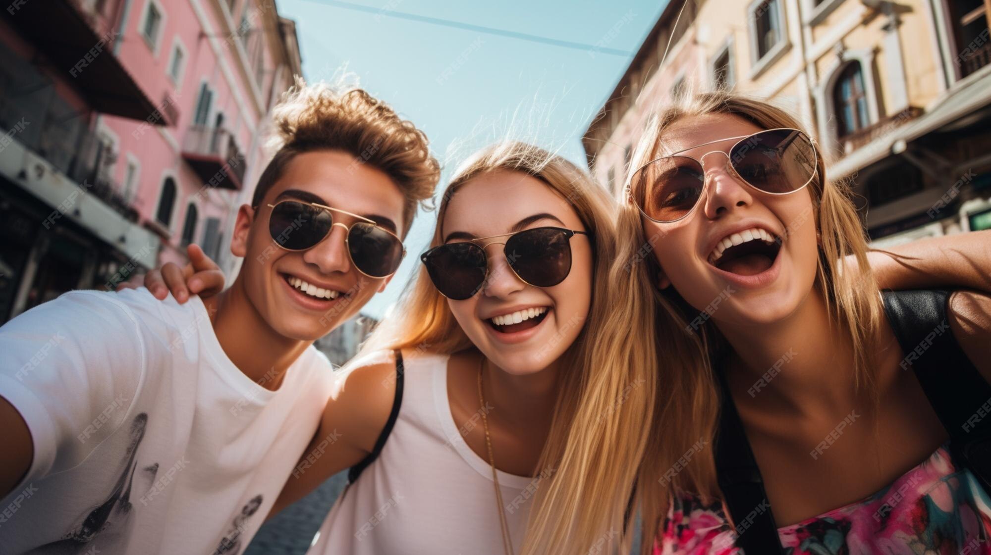 Premium Ai Image Photo Portrait Of Sexy Carefree Women Posing On The Cam