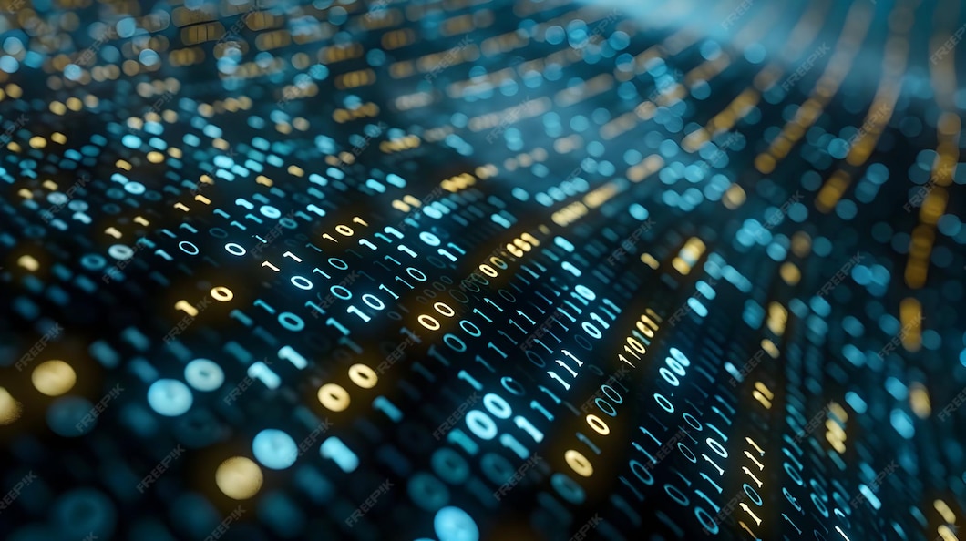 Premium Photo | Photo realistic Binary field patterns representing data ...