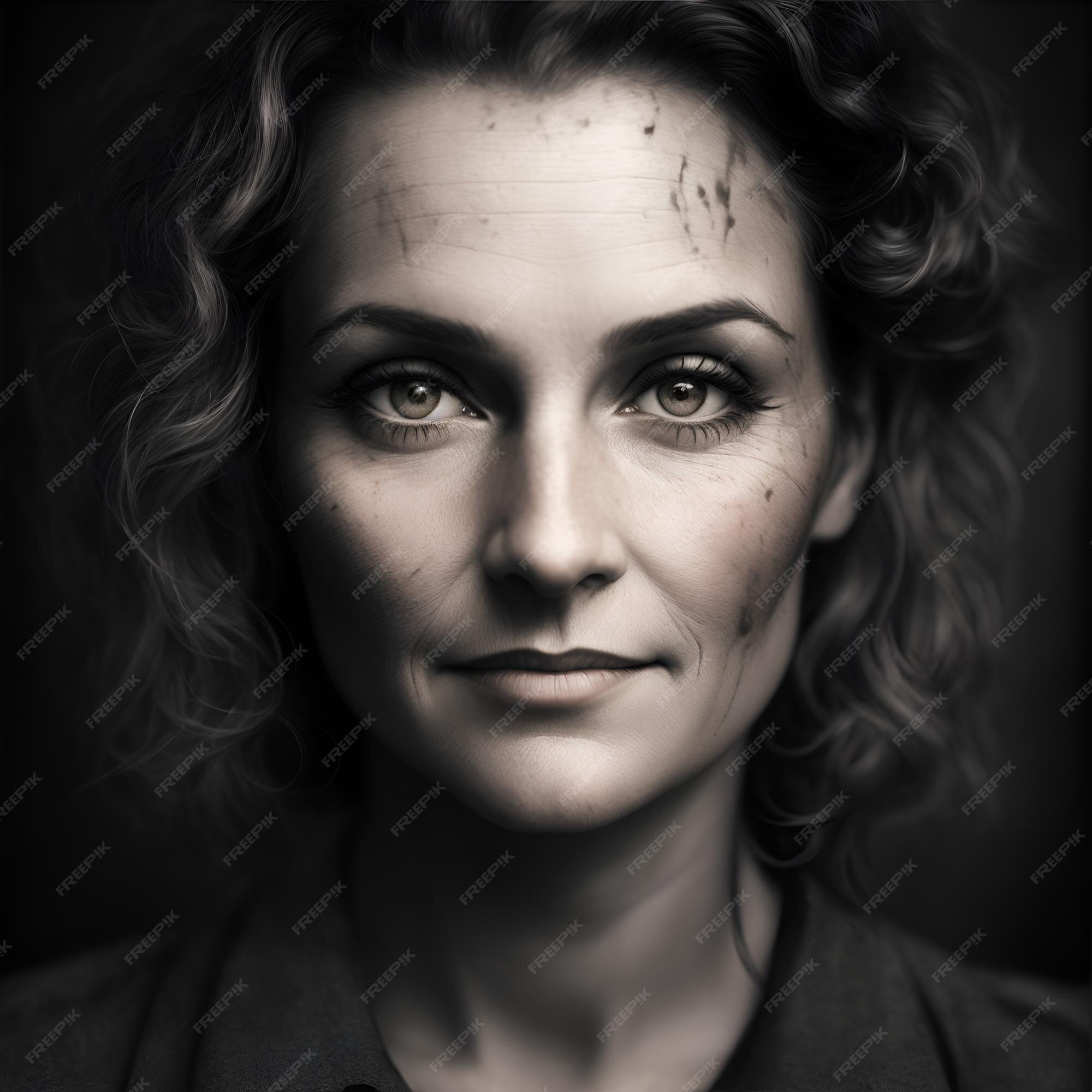Premium Ai Image Photography Project Black And White Woman From 20 To