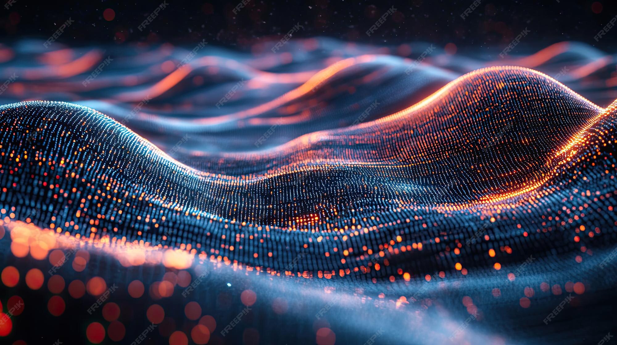 A photorealistic machine learning algorithm visualized as a dynamic ...