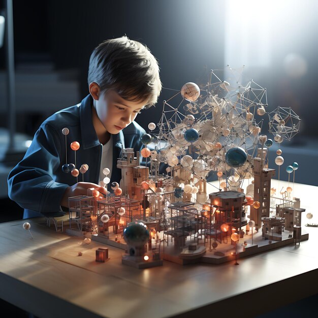 Premium AI Image | Photoshoot of 3D Render With Future Scene of a Kid ... Premium AI Image | Photoshoot of 3D Render With Future Scene of a Kid ...