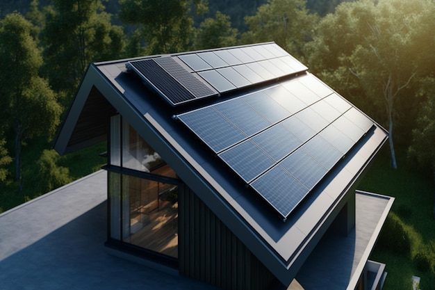 Premium Photo | Photovoltaic solar panels ai generative Premium Photo | Photovoltaic solar panels ai generative