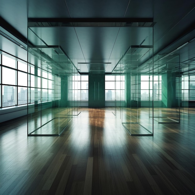 Premium AI Image | picture of an unoccupied office Premium AI Image | picture of an unoccupied office