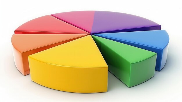 Pie chart with a few different colors in it | Premium AI-generated image Pie chart with a few different colors in it | Premium AI-generated image