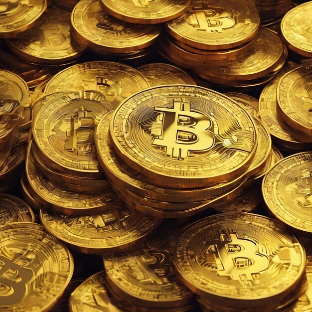 Premium Photo | Pile of gold bitcoin money Premium Photo | Pile of gold bitcoin money