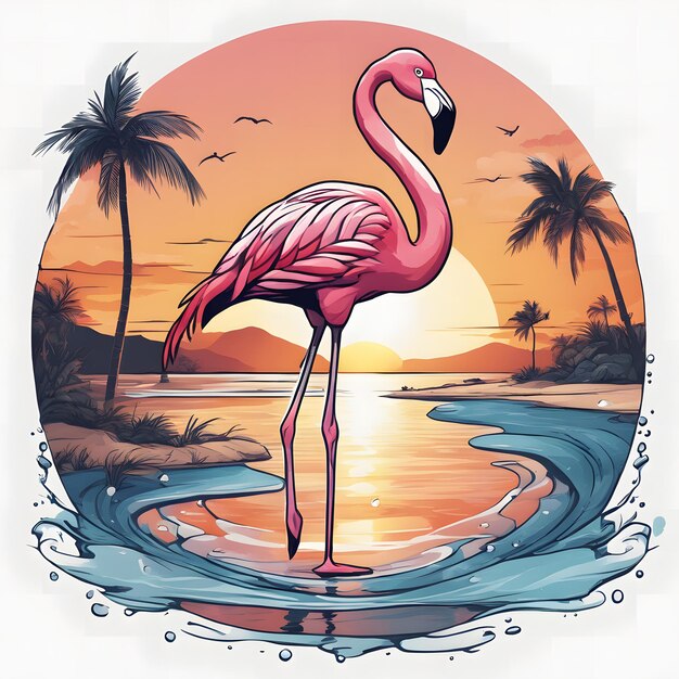 Premium Photo | Pink Flamingo Watercolor Premium Photo | Pink Flamingo Watercolor