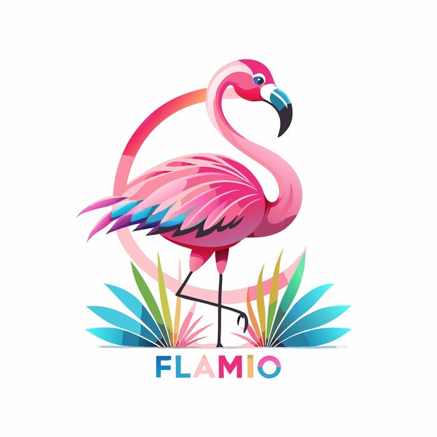 Pink Flamingos Logo Template | Premium AI-generated image Pink Flamingos Logo Template | Premium AI-generated image