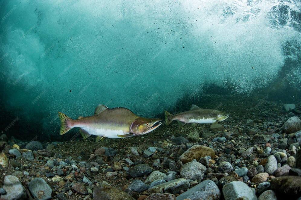 Premium Photo | Pink salmon run Premium Photo | Pink salmon run