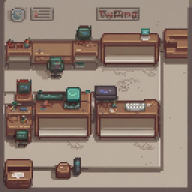 Pixel art of a computer screen showcasing multiple computers | Premium ... Pixel art of a computer screen showcasing multiple computers | Premium ...