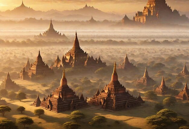 Premium AI Image | place in bagan myanmar generative ai Premium AI Image | place in bagan myanmar generative ai