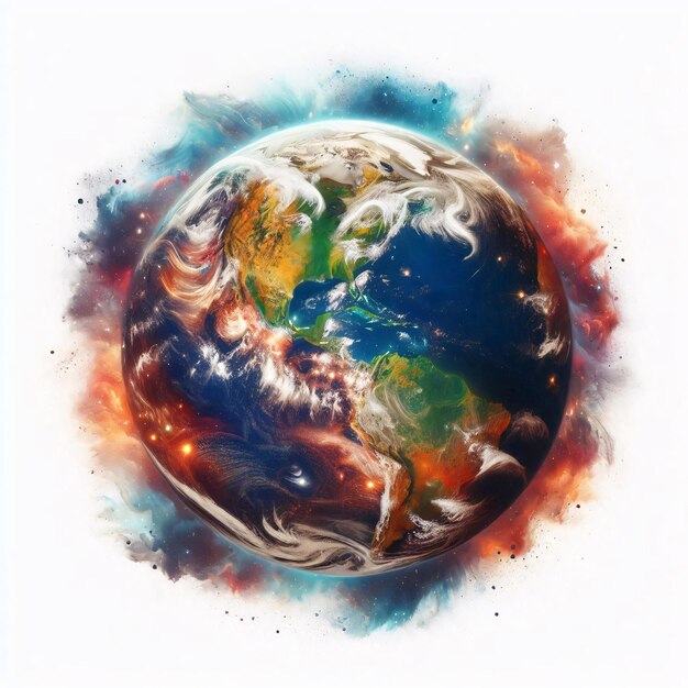 Planet earth with some clouds Americas view | Premium AI-generated image Planet earth with some clouds Americas view | Premium AI-generated image