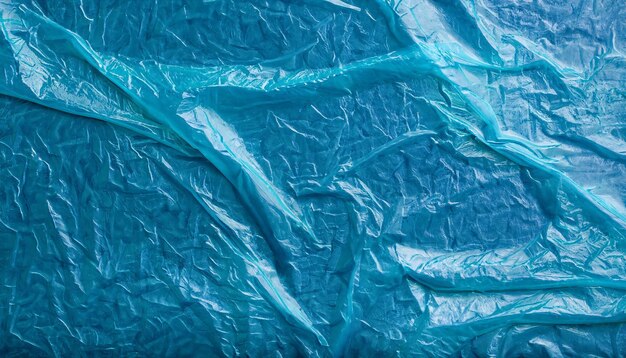 Premium AI Image | Plastic bag texture Blue crumpled plastic bag background Premium AI Image | Plastic bag texture Blue crumpled plastic bag background