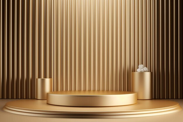 Platform product display advertising luxury elegant gold stand step ... Platform product display advertising luxury elegant gold stand step ...