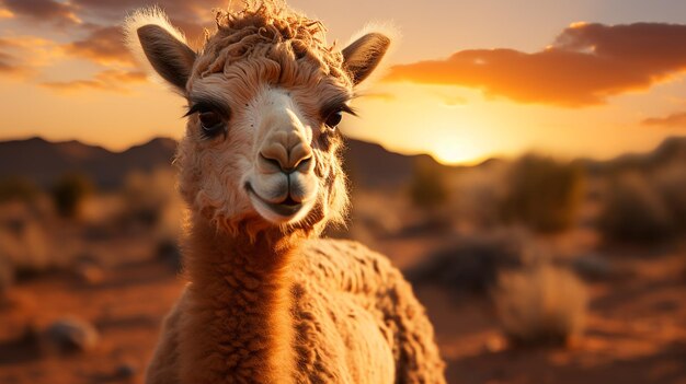 Premium AI Image | Playful Baby Dromedary Camel Premium AI Image | Playful Baby Dromedary Camel