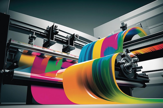 Premium AI Image | Polygraphy and printing presses AI Generated Premium AI Image | Polygraphy and printing presses AI Generated