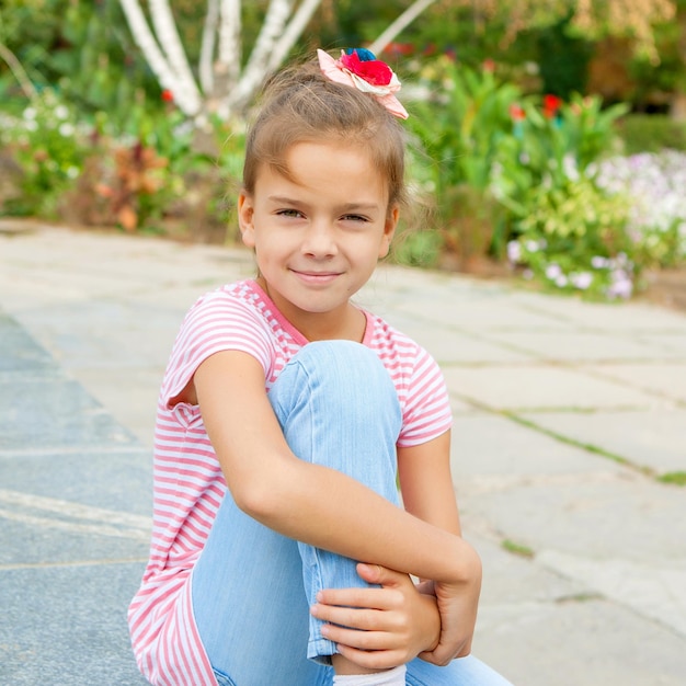Premium Photo | Portrait beautiful little girl Premium Photo | Portrait beautiful little girl