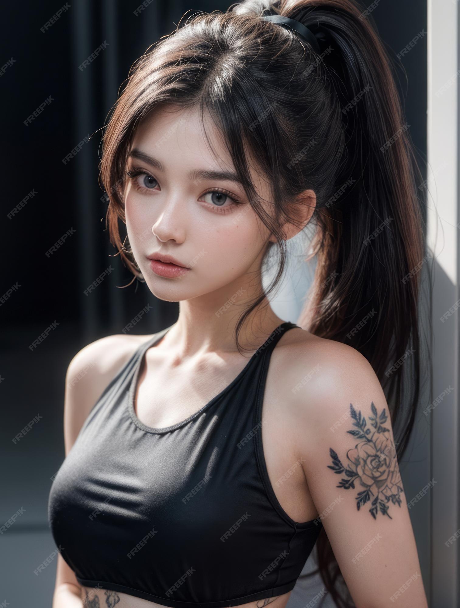 Premium Photo Portrait Of A Beautiful Sexy Girl