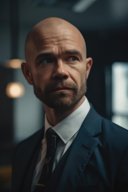 Premium AI Image | Portrait of caucasian businessman in suit in office ... Premium AI Image | Portrait of caucasian businessman in suit in office ...