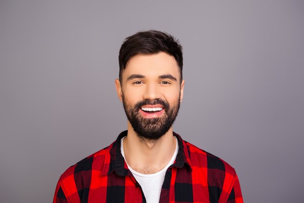 Premium Photo | Portrait of cheerful happy man with beaming smile Premium Photo | Portrait of cheerful happy man with beaming smile