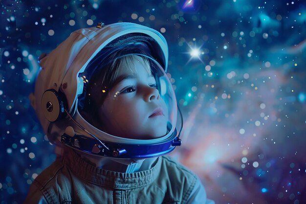 Portrait of Children Exploring Outer Space as Future Astronauts ... Portrait of Children Exploring Outer Space as Future Astronauts ...