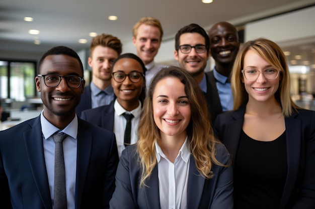 Premium AI Image | Portrait of Diverse Business Professionals Generative Ai Premium AI Image | Portrait of Diverse Business Professionals Generative Ai