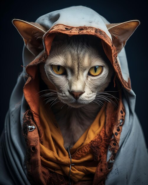 Premium Photo | Portrait of Enigmatic Sphynx Cat Wearing a Mysterious ... Premium Photo | Portrait of Enigmatic Sphynx Cat Wearing a Mysterious ...