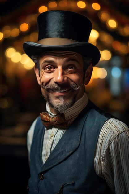 Premium AI Image | Portrait Of Entertainer Generative AI Premium AI Image | Portrait Of Entertainer Generative AI