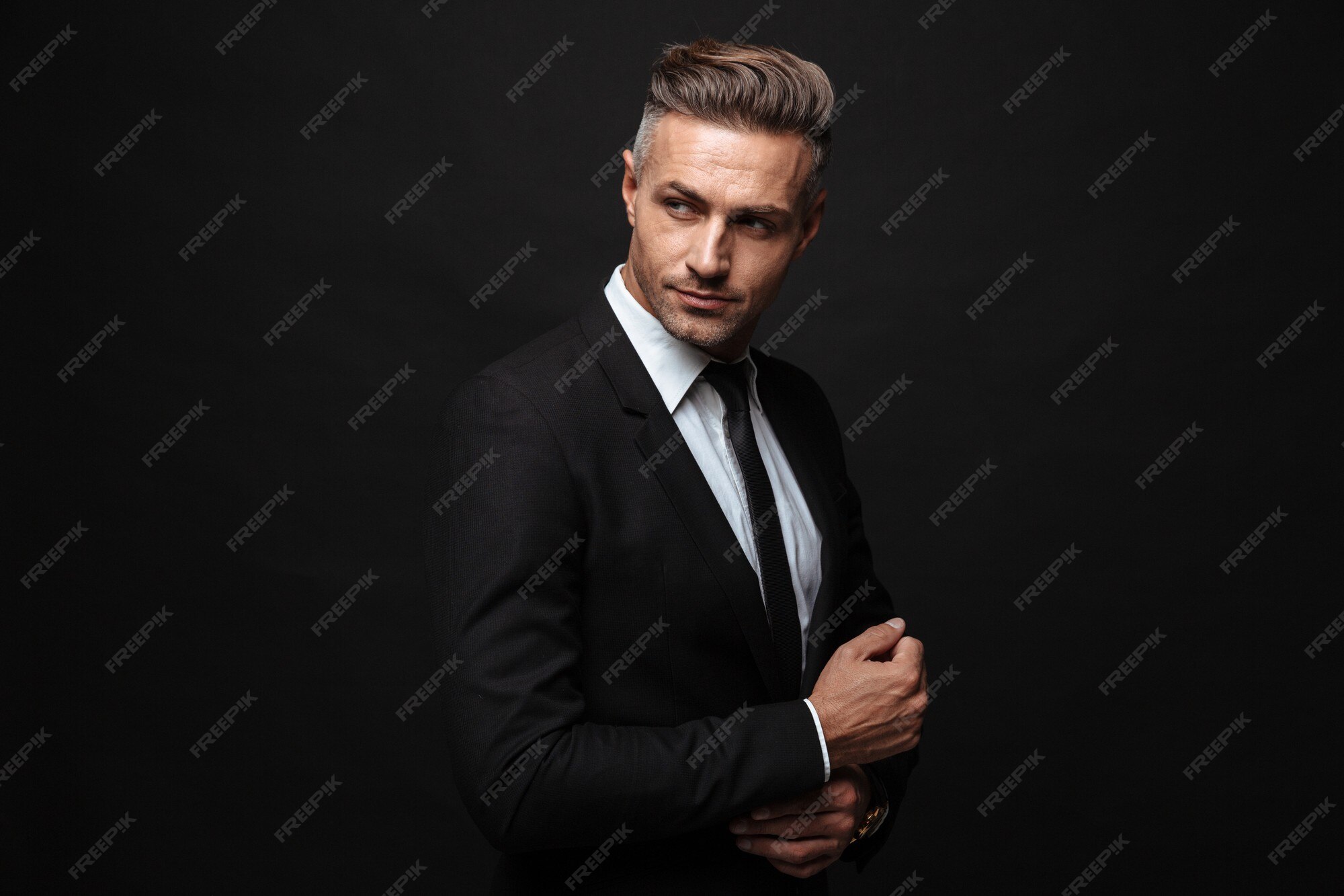Premium Photo Portrait Of European Unshaven Businessman Dressed In